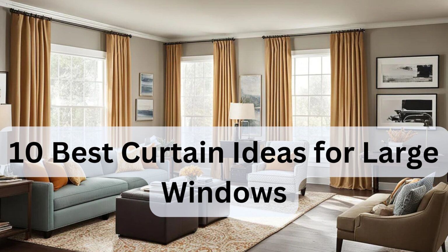10 Best Curtain Ideas for Large Windows | California Blinds